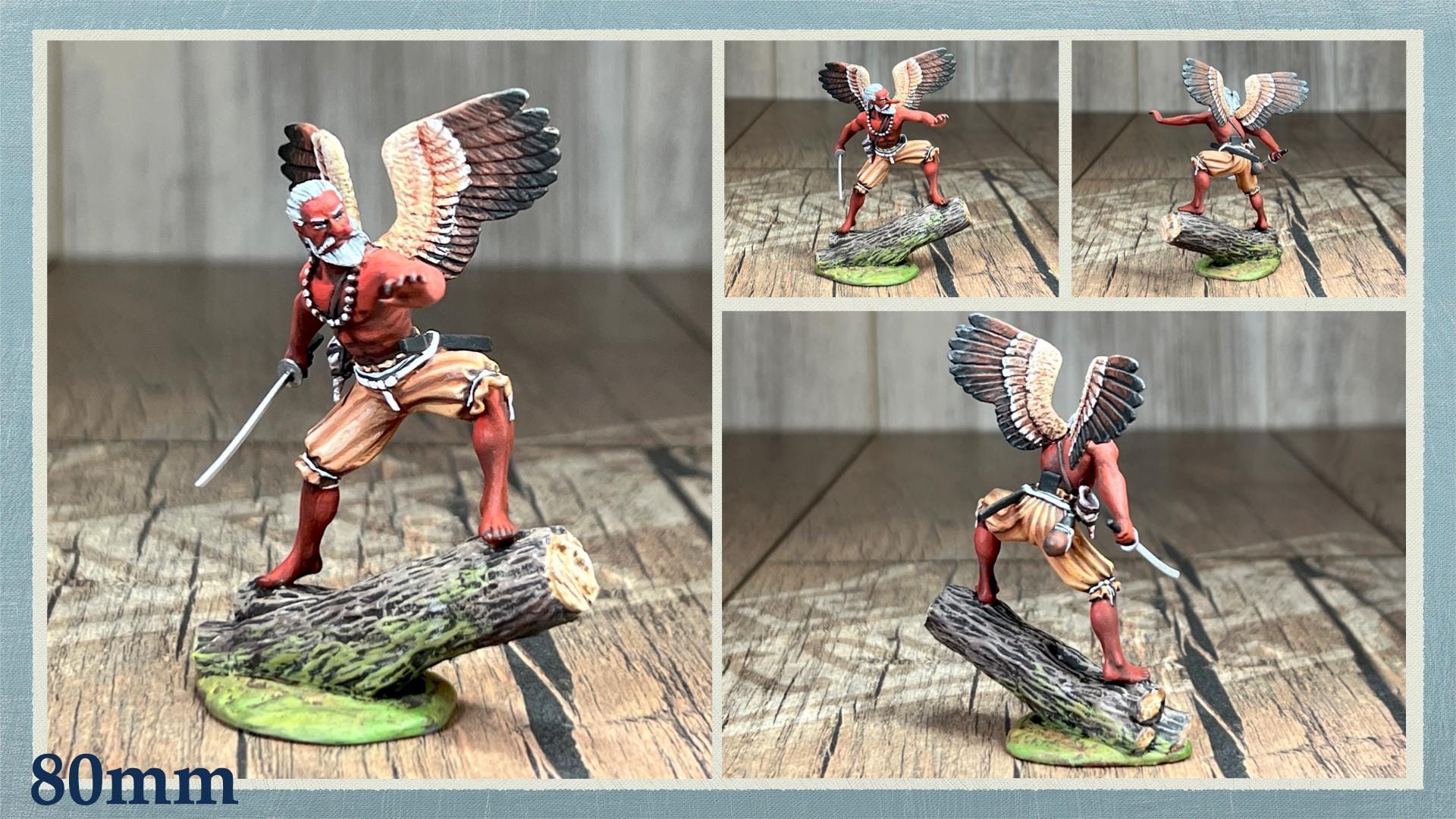 Tengu Tabletop Miniature Japanese Mythology Figure 3D Printed Decor ...