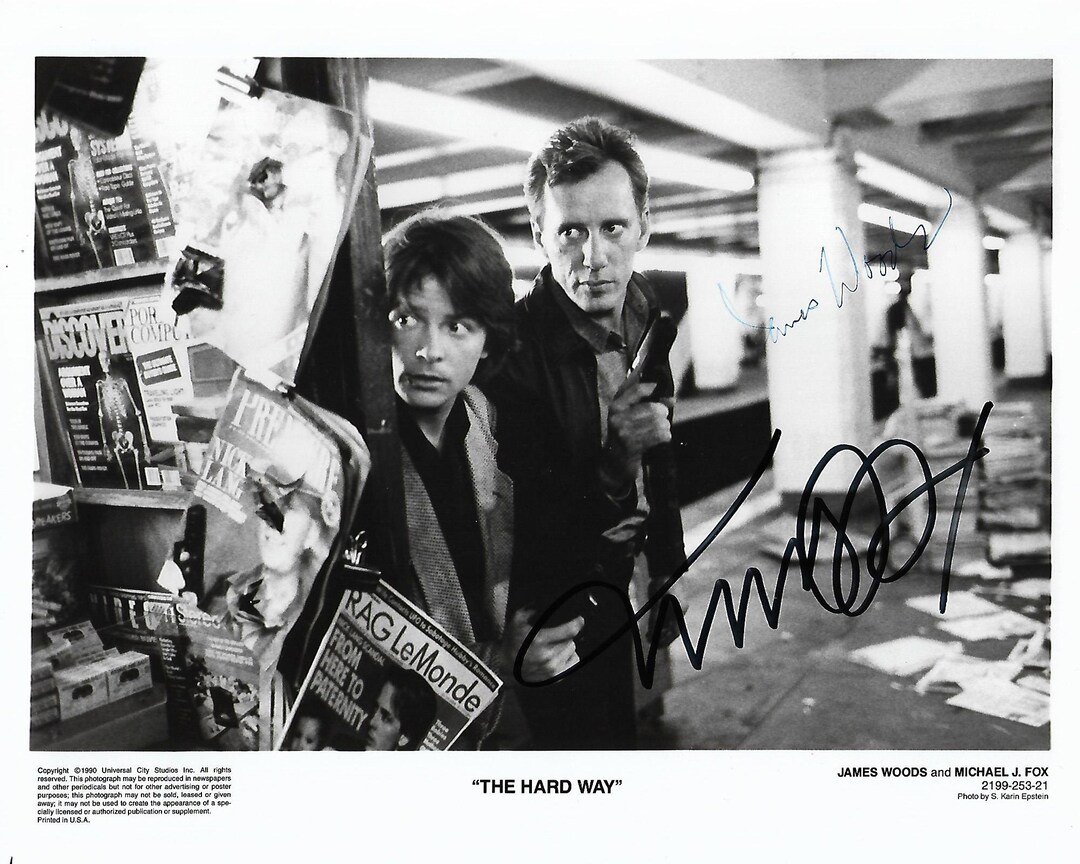 Michael J Fox & James Woods Autographed 8 X 10 Signed Photo COA - Etsy