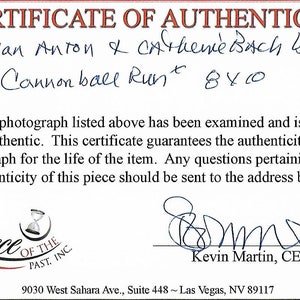 Catherine Bach & Susan Anton "cannonball Run" Autographed 8x10 Signed ...