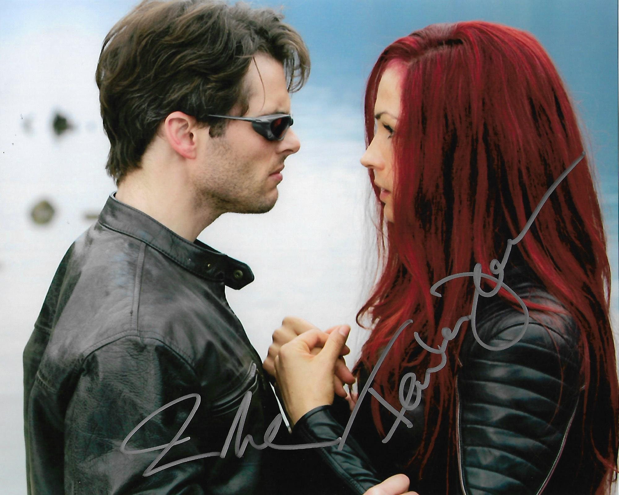Famke Janssen & James Marsden "x-men" Autographed 8 X 10 Signed Photo ...