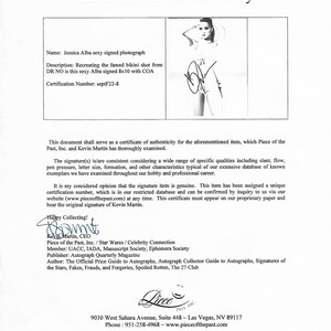 JESSICA ALBA "into the Blue" Autographed 8 X 10 Signed Photo COA - Etsy