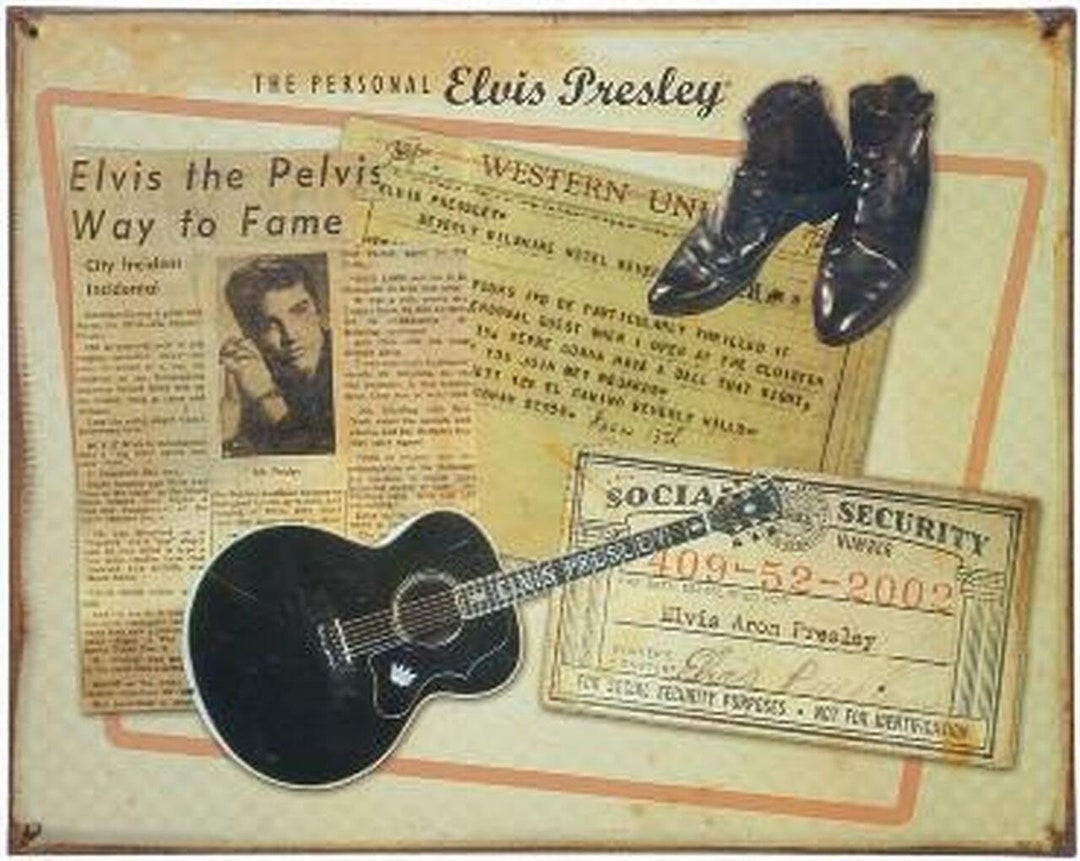 Elvis Presley Personal Items 15 X 12 Metal Sign - Etsy