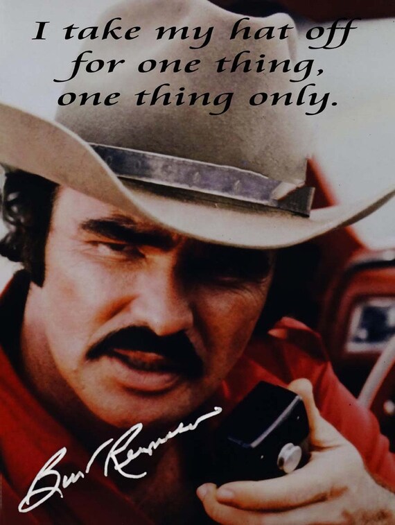 Bo Bandit Big Hat and Signature by Burt Reynolds 12 x 16 Metal | Etsy