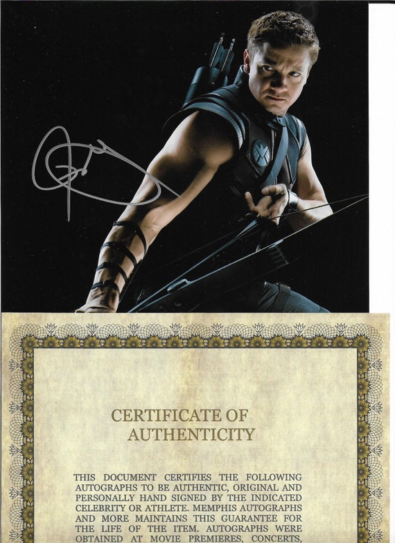 Jeremy Renner signed movie photo Collectibles Art & Collectibles etna ...