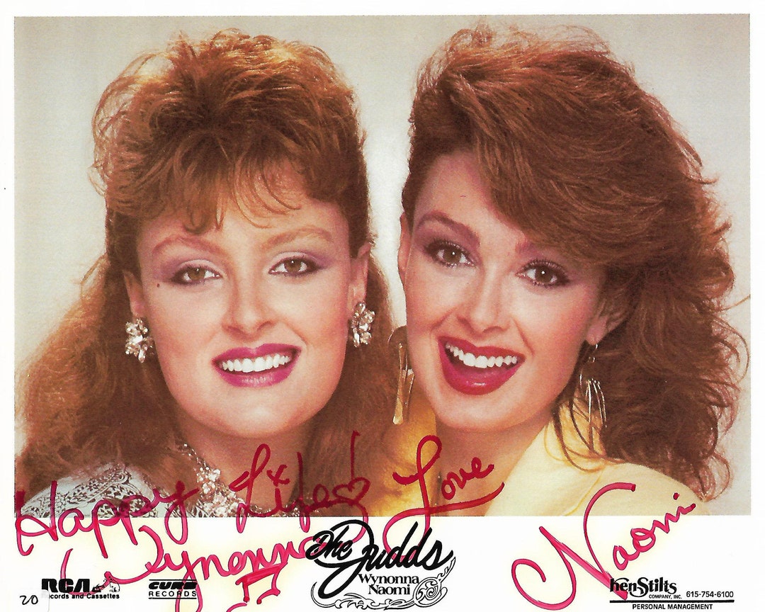 Wynonna & Naomi Judd "the Judds" Autographed 8 X 10 Signed Photo COA - Etsy