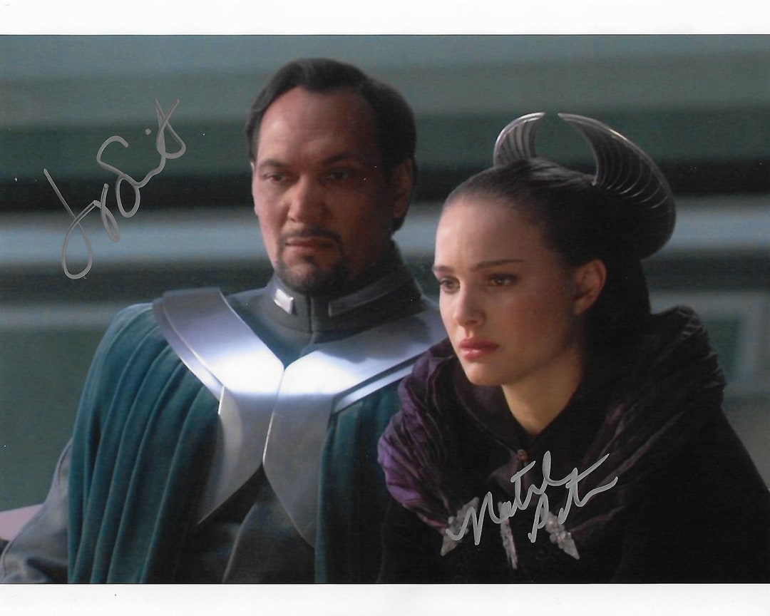 Natalie Portman & Jimmy Smits star Wars Autographed 8 X 10 Signed Photo ...