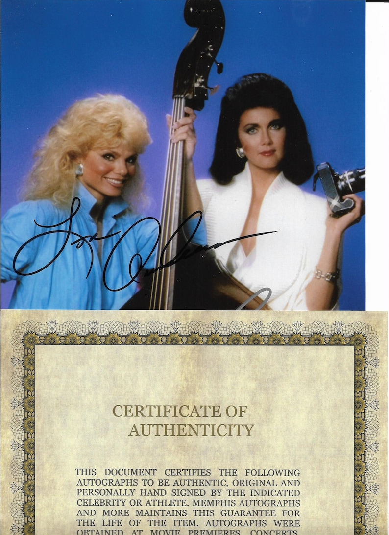 Lynda Carter & Loni Anderson Autographed 8 X 10 Signed Photo - Etsy