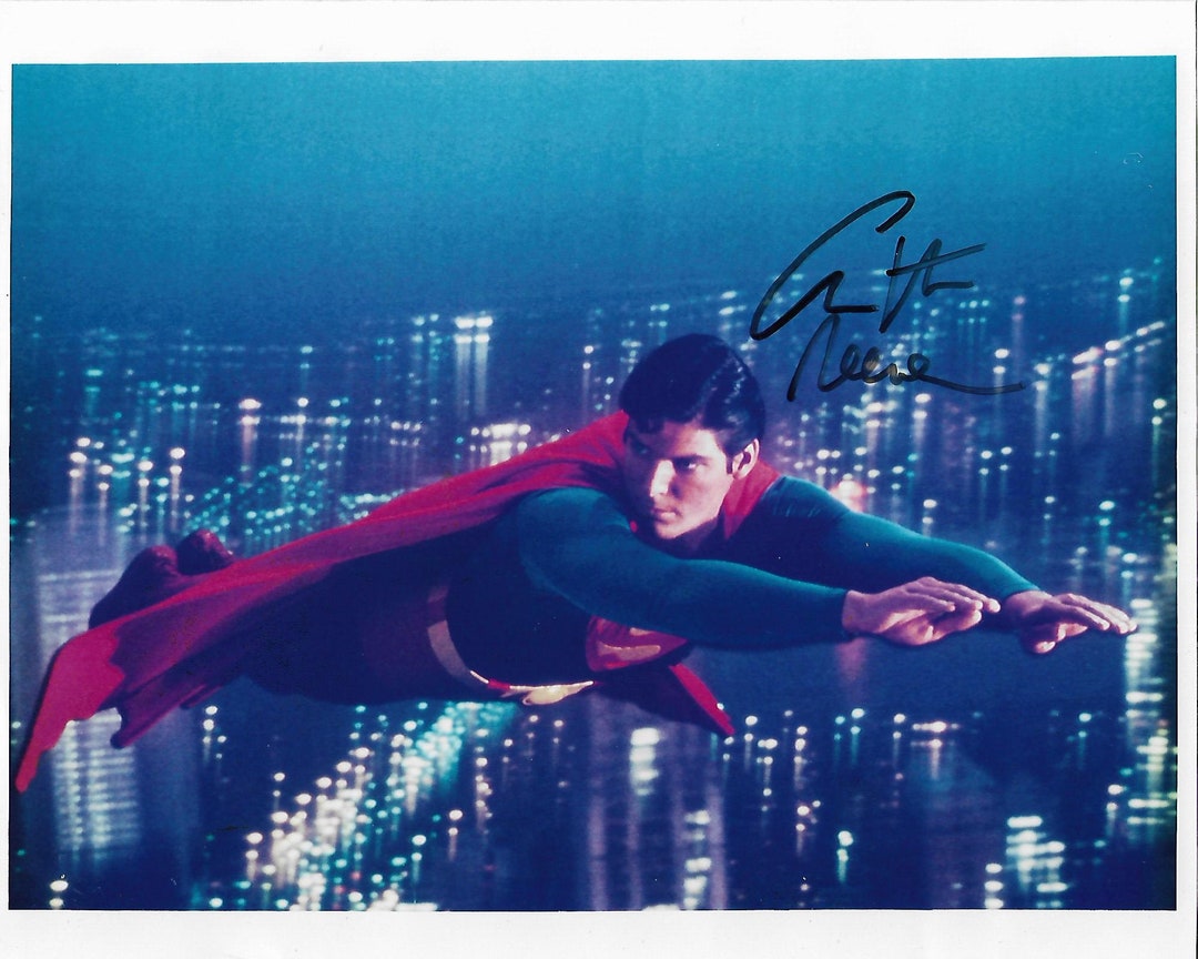 CHRISTOPHER REEVE "superman" Autographed 8 X 10 Signed Photo COA - Etsy