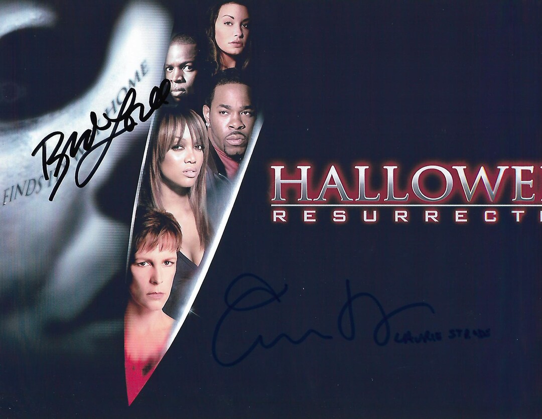 Jamie Lee Curtis & Brad Lore "halloween" Autographed 8.5 X 11 Signed ...