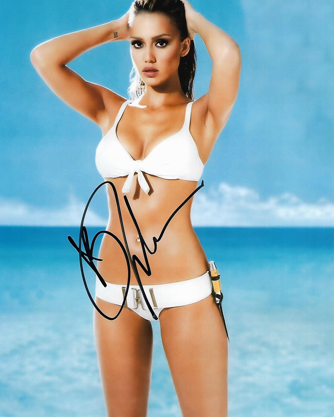 JESSICA ALBA "into the Blue" Autographed 8 X 10 Signed Photo COA - Etsy