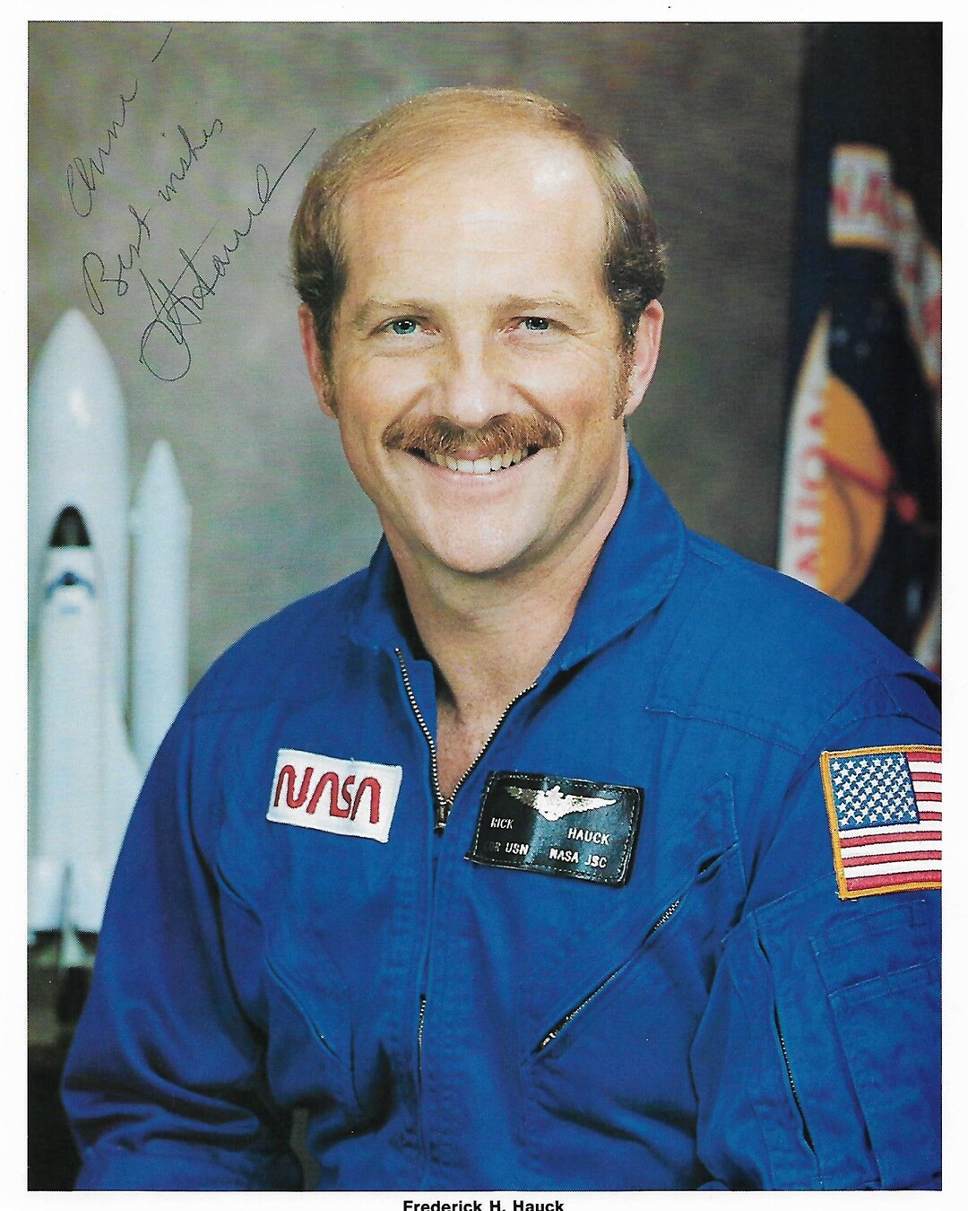FREDERICK HAUCK "astronaut" Autograph 8 X 10 Signed Nasa Photo COA - Etsy