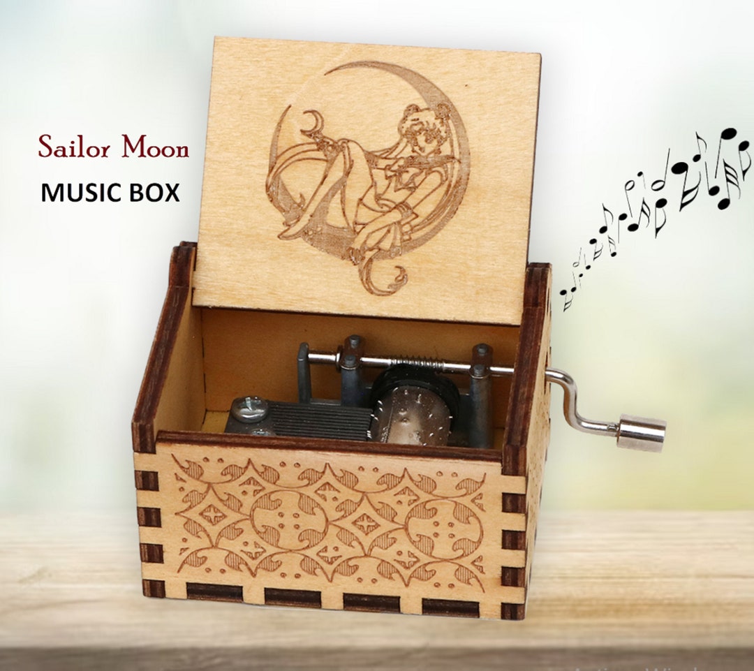 Sailor Moon Music Box Theme Music Chest Wooden Engraved - Etsy