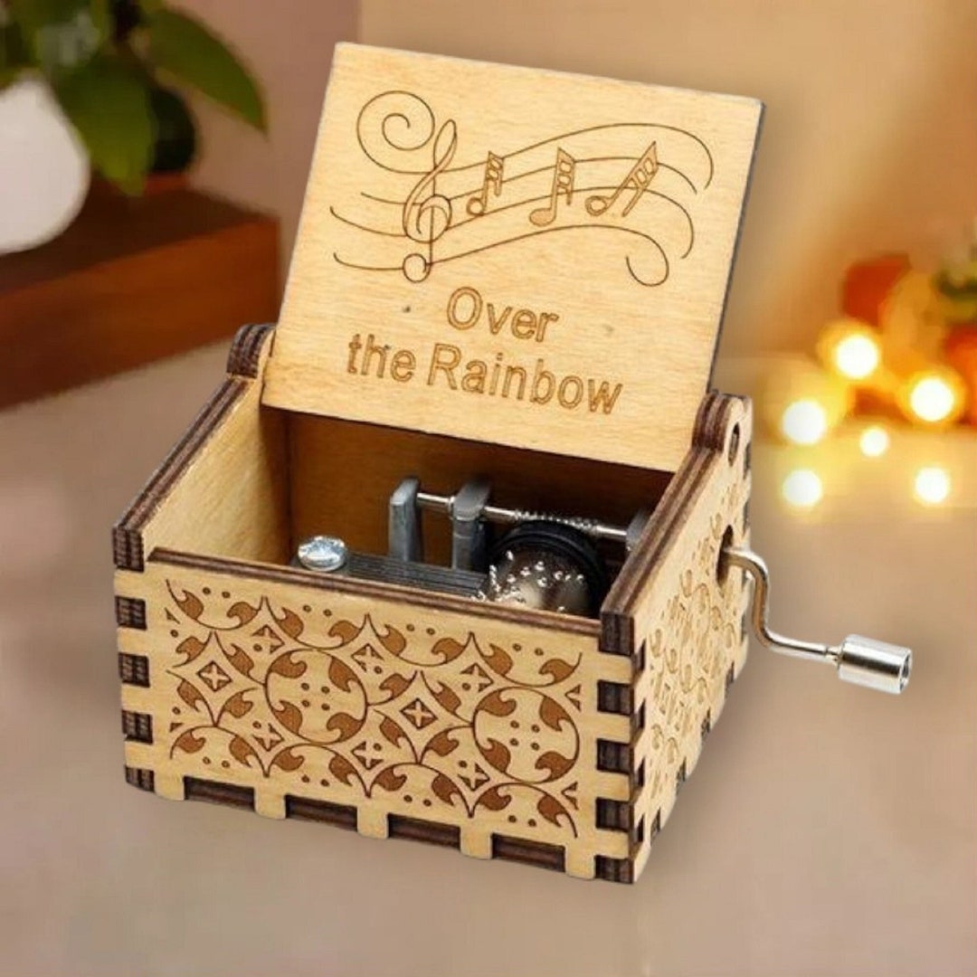 Somewhere Over the Rainbow Music Box the Wizard of Oz Theme Music Chest ...