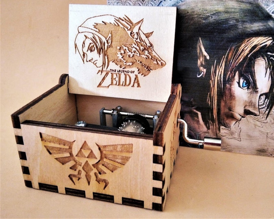 Zelda Music Box Theme Music Chest Wooden Engraved Handmade Vintage Gift Custom Engraved - Etsy