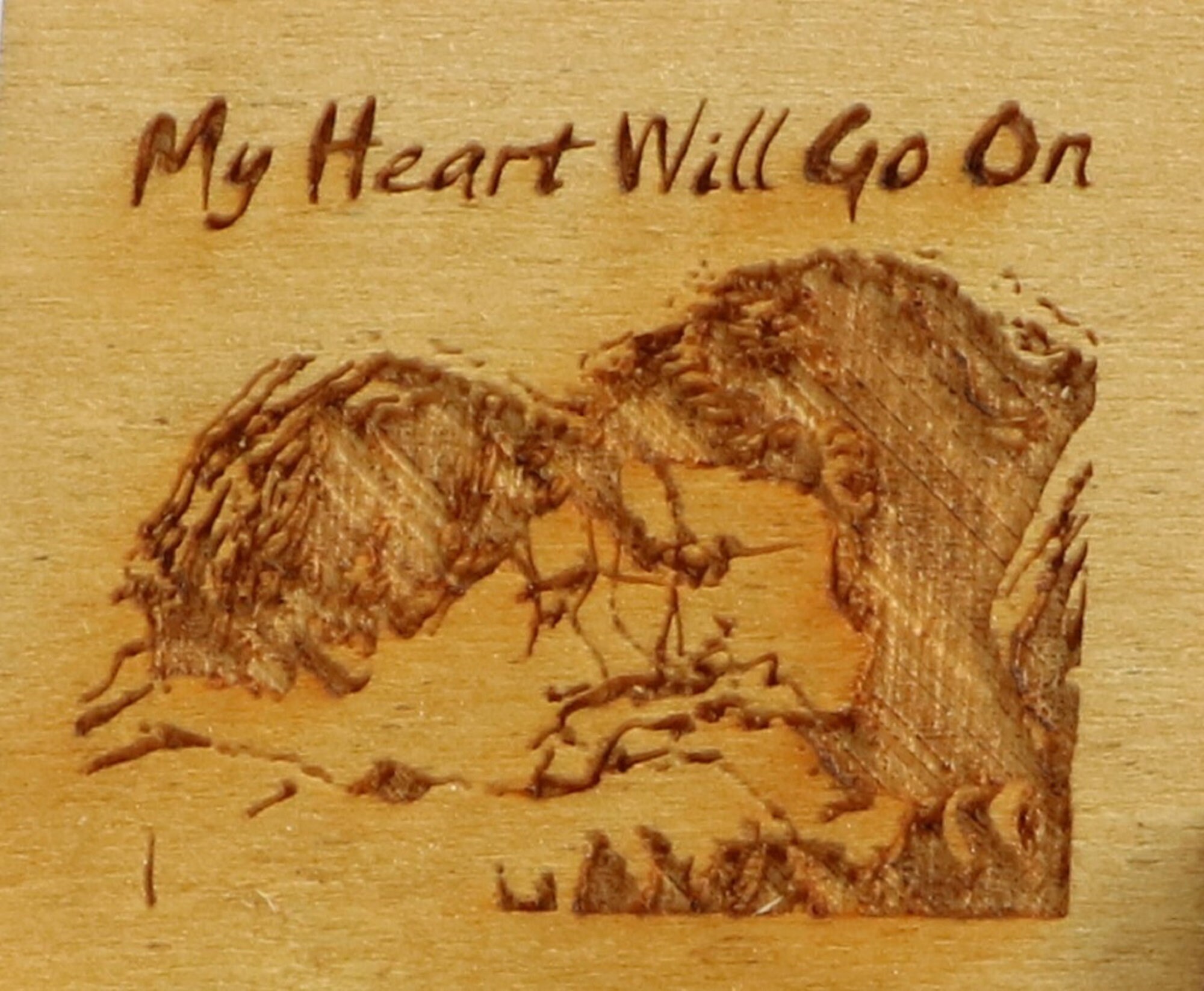 Titanic Music Box My Heart Will Go on Theme Music Chest Wooden Engraved ...