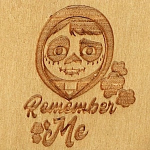 COCO Music Box ' Remember Me ' Theme Music Chest Wooden Engraved ...