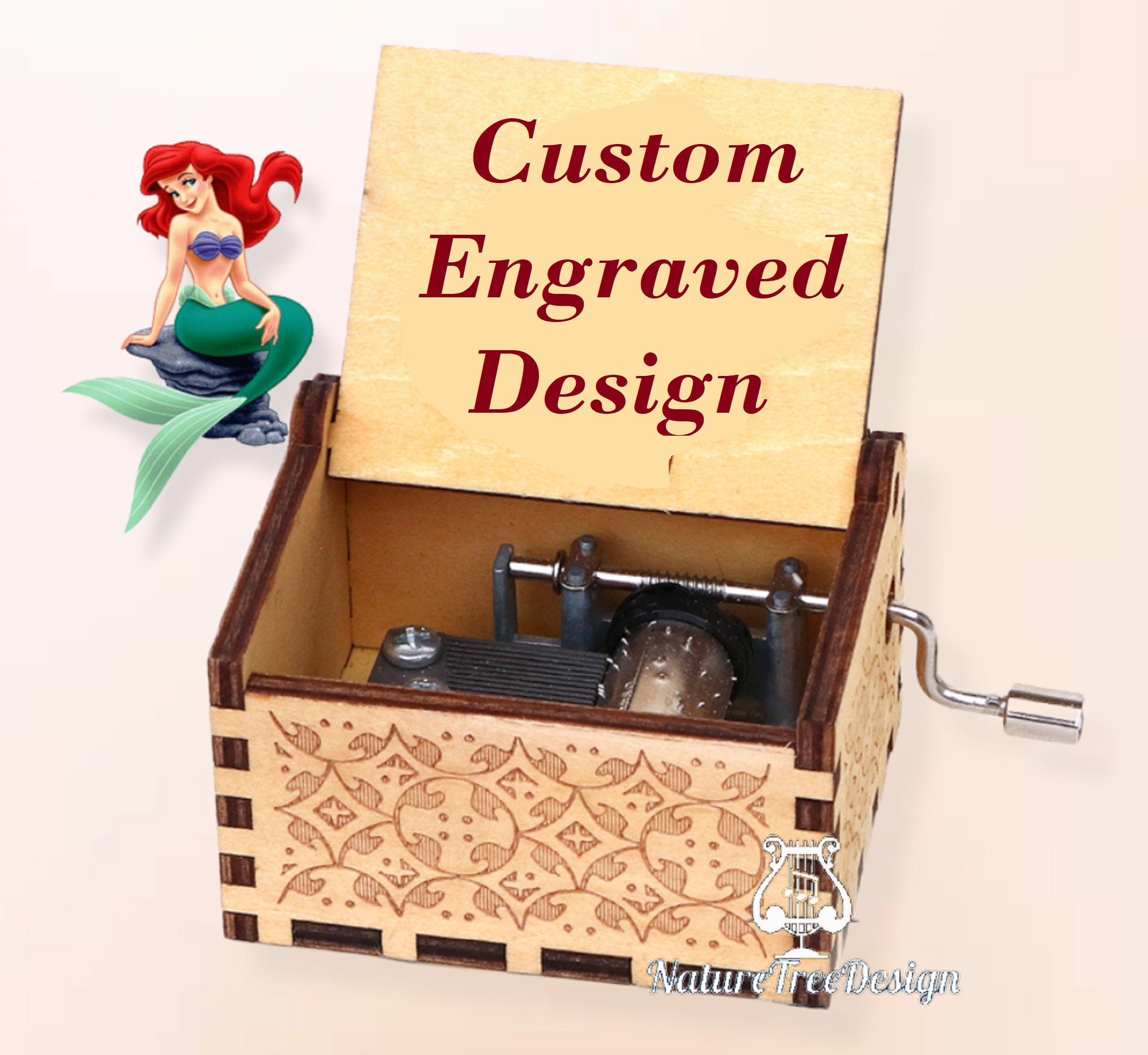 The Little Mermaid Music Box ' Part of Your World ' - Etsy