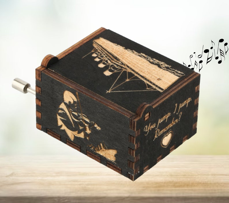 Titanic Music Box My Heart Will Go on Theme Music Chest Wooden Engraved ...