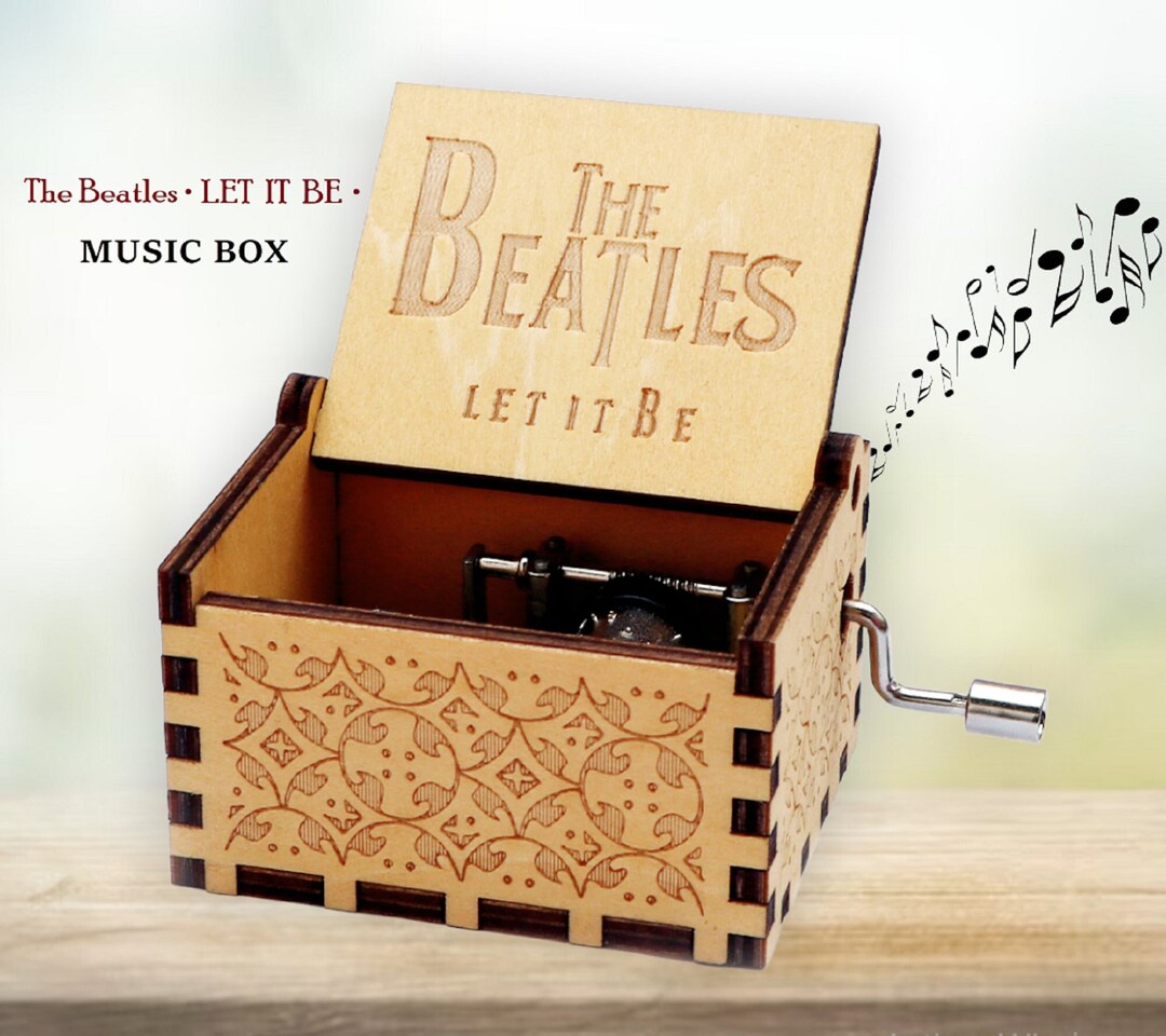 The Beatles LET IT BE Music Box Theme Music Chest Wooden - Etsy