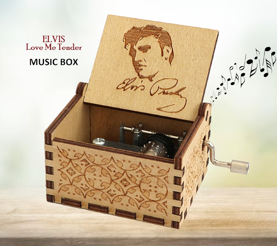 Elvis Presley Love Me Tender Music Box Theme Custom Music Wooden ...