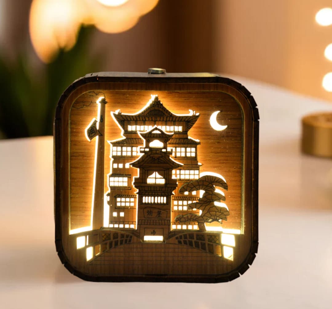 Anime Music Box 3D Light Pagoda LED Alwayswith Song Theme Music Chest ...