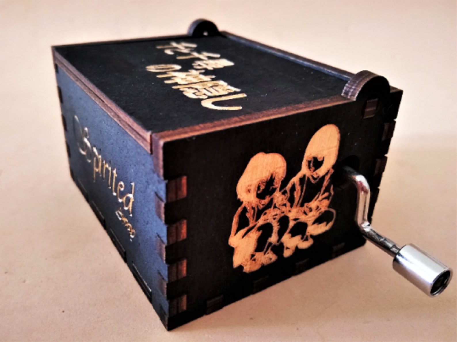Spirited Away Music Box Theme Music Chest Wooden Engraved Handmade ...