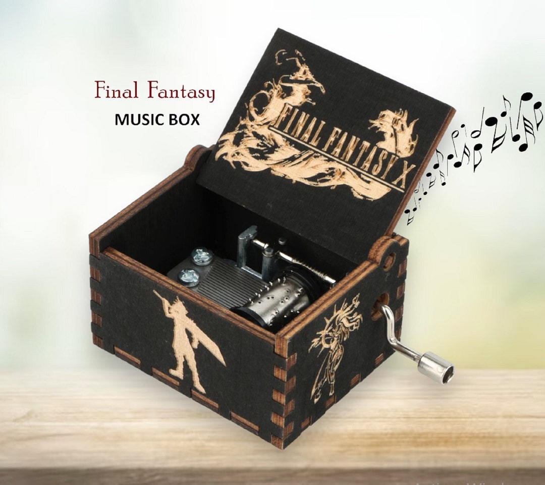 Final Fantasy Music Box to Zanarkand Theme Music Chest Wooden Engraved ...