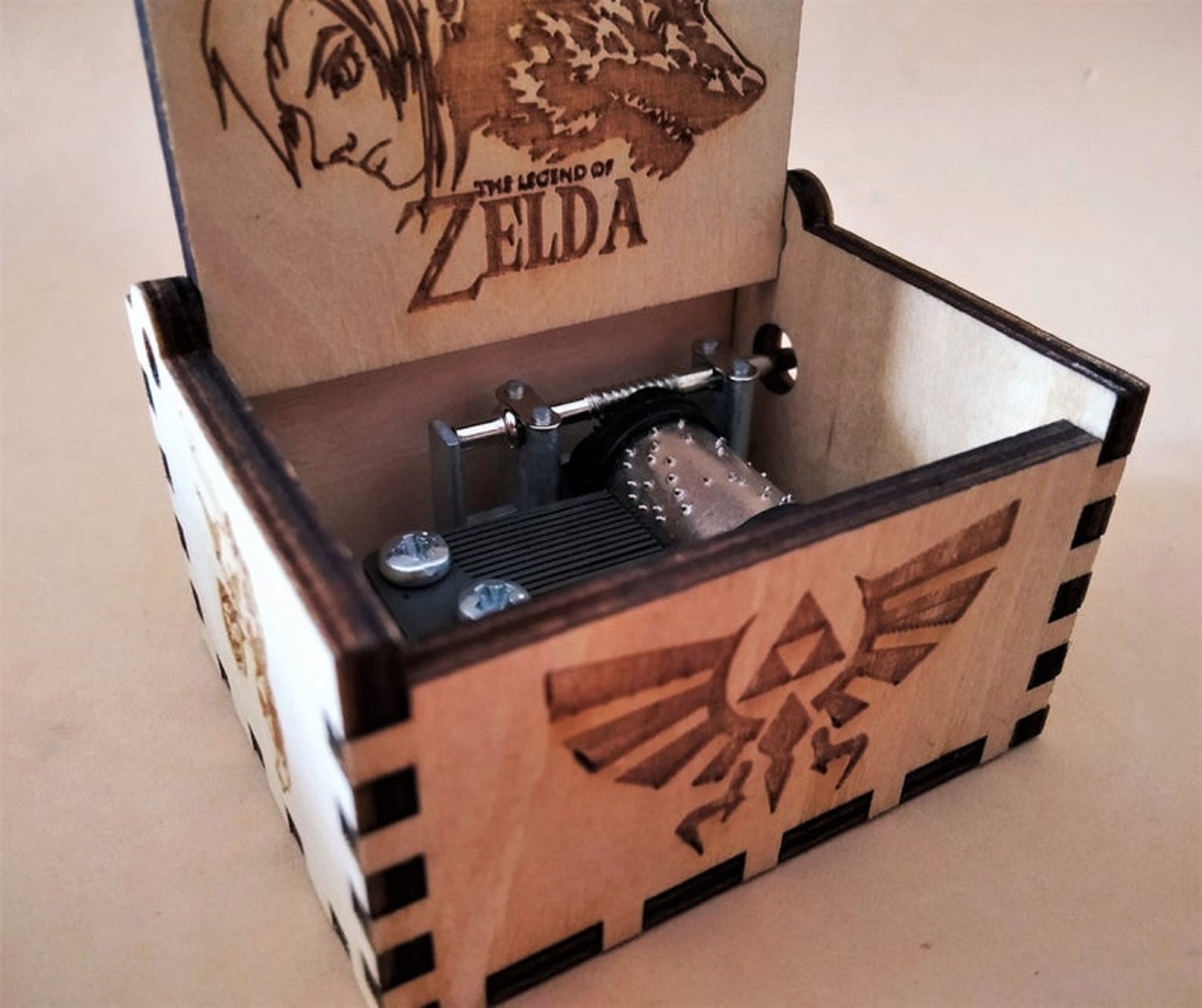 Zelda Music Box Theme Music Chest Wooden Engraved Handmade - Etsy