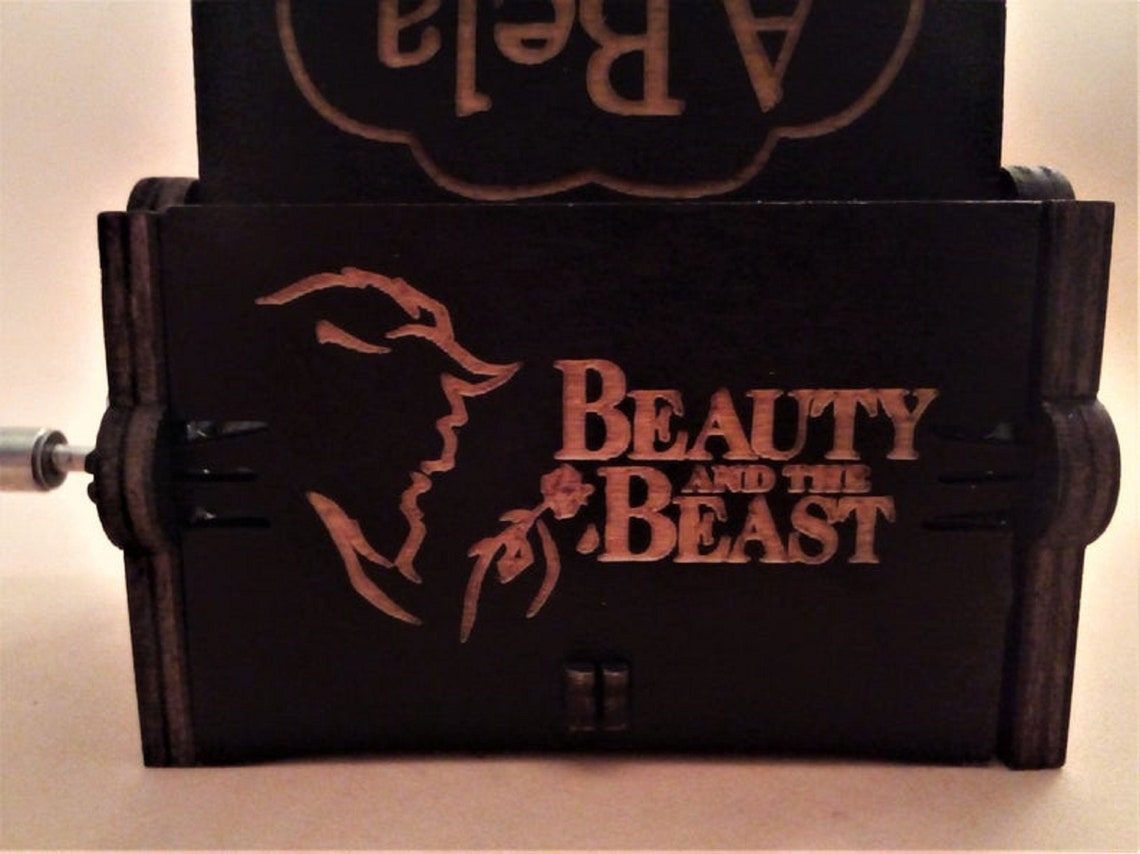 The Beauty and the Beast Music Box Theme Music Chest Wooden - Etsy