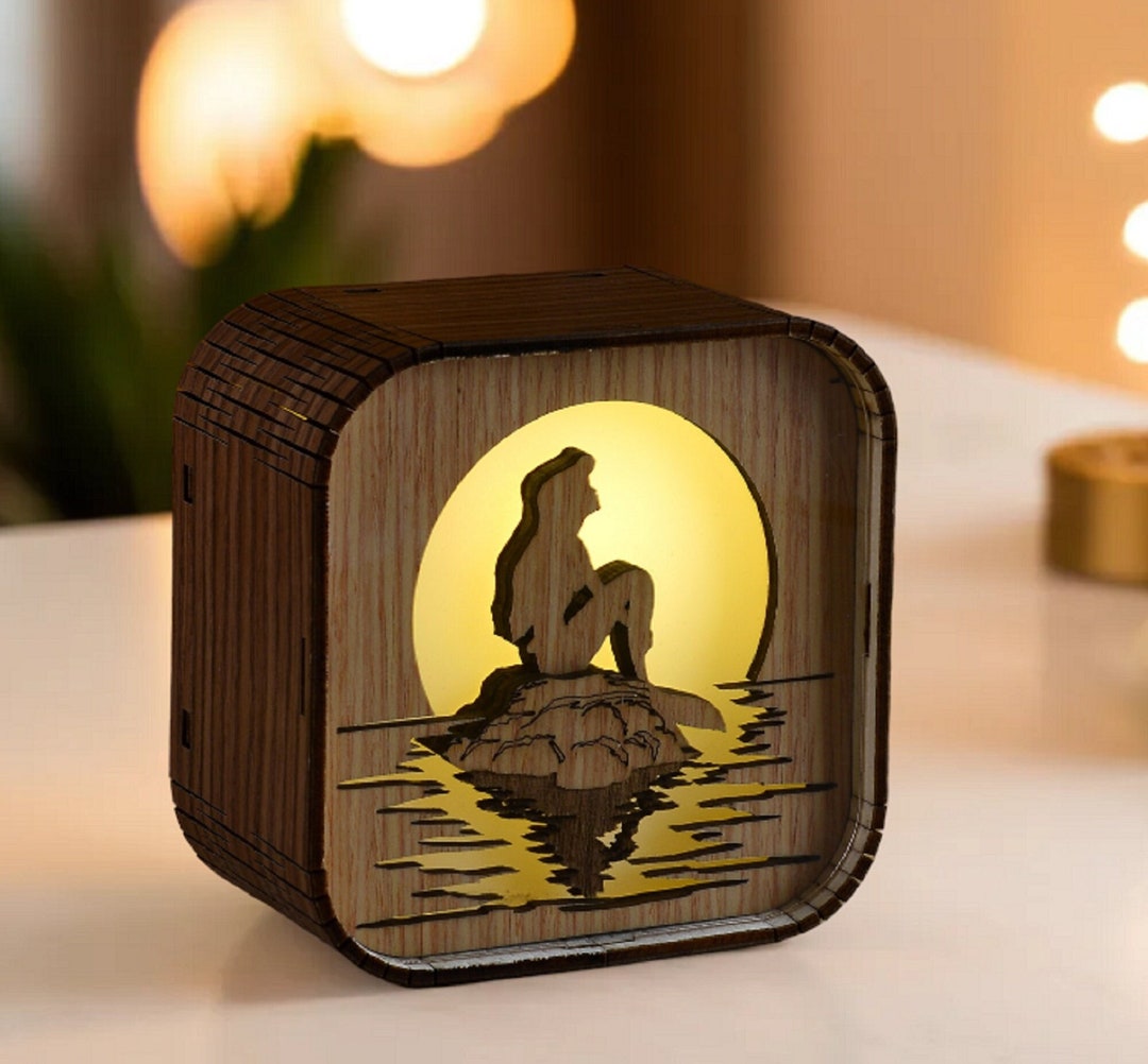 The Little Mermaid Music Box 'part of Your World' 3D Light LED Theme ...