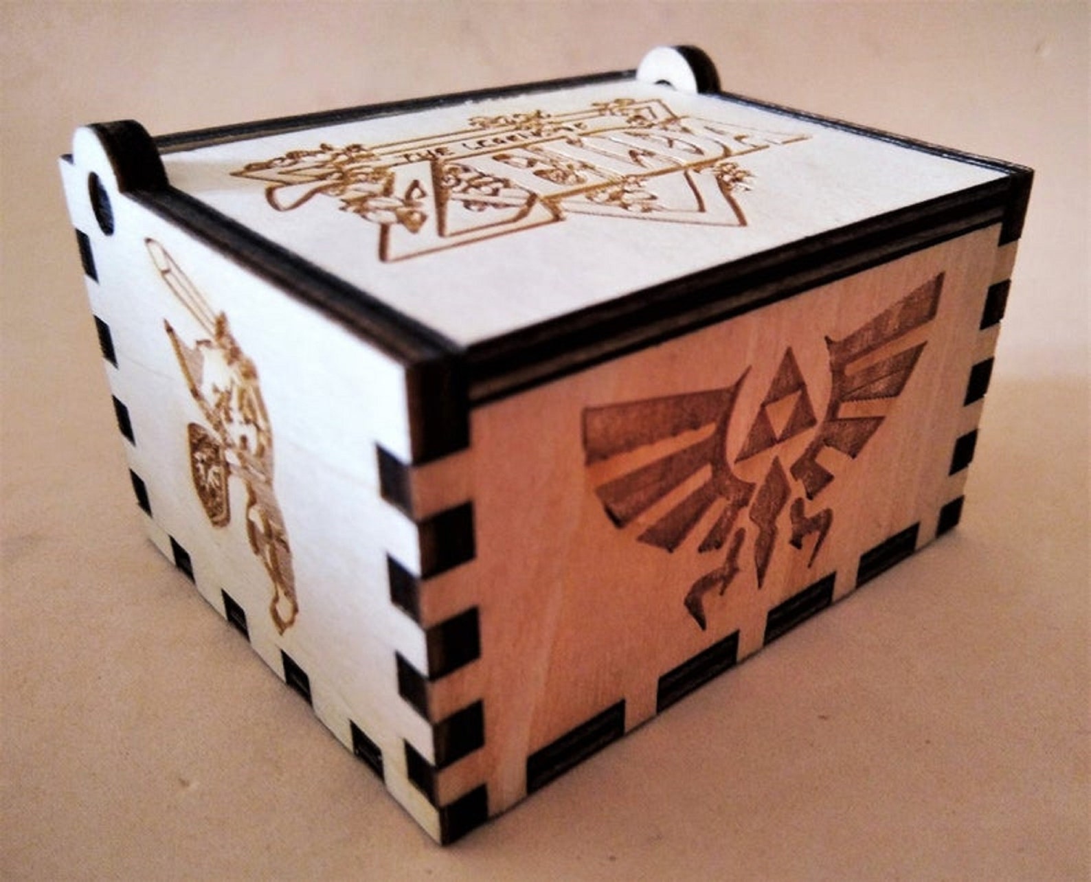 Zelda Music Box Theme Music Chest Wooden Engraved Handmade - Etsy