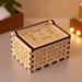 Moon River Music Box Theme Music Chest Wooden Engraved Handmade Vintage ...