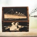 Titanic Music Box My Heart Will Go on Theme Music Chest Wooden Engraved ...