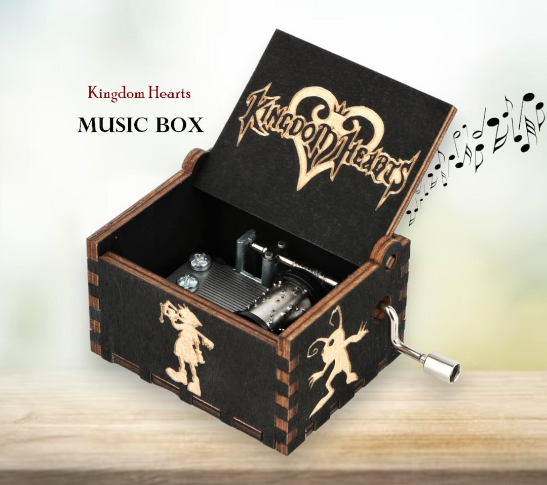 Kingdom Hearts Music Box Simple and Clean Theme Music Chest Wooden ...
