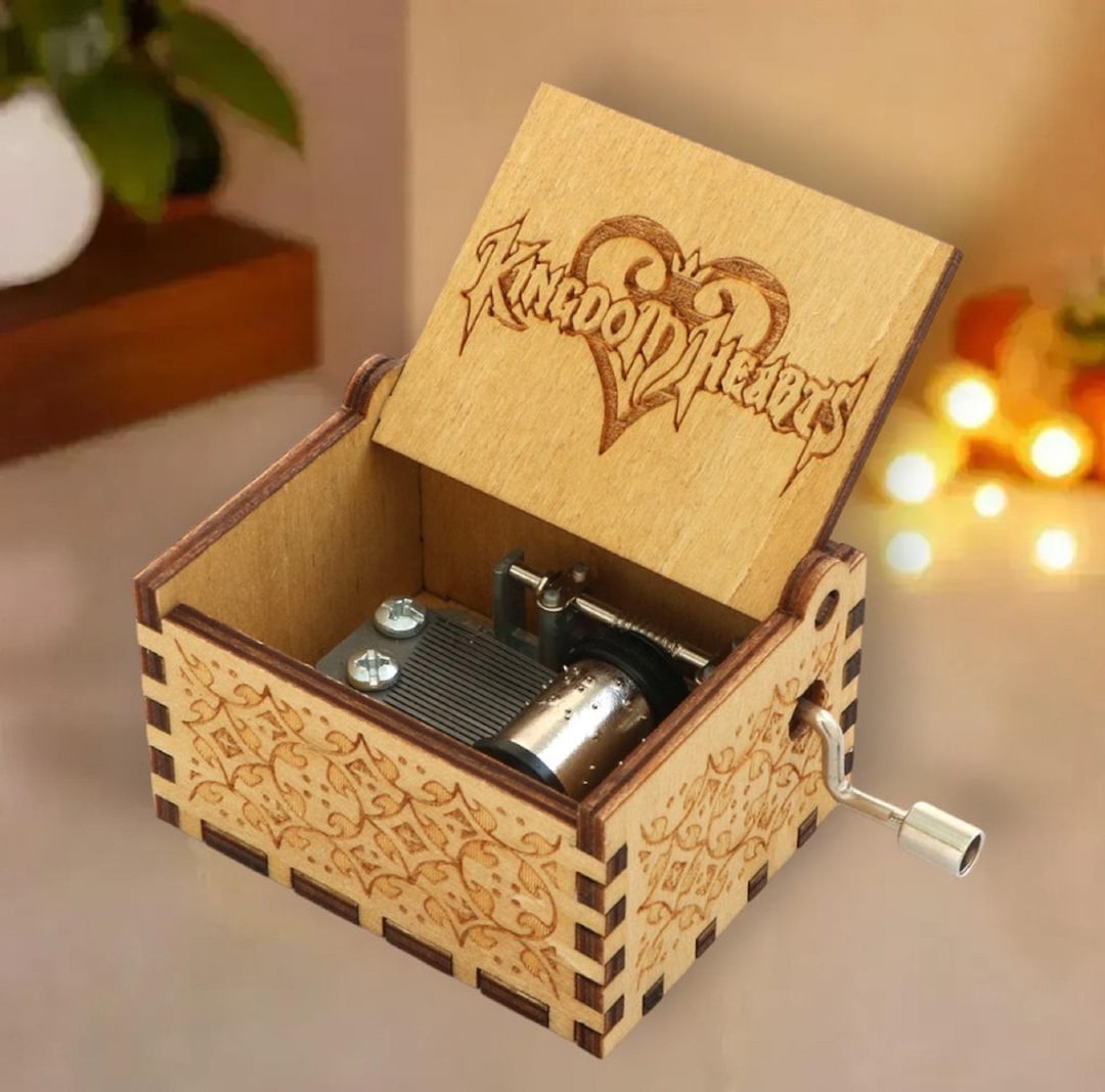 Kingdom Hearts Music Box Simple and Clean Theme Music Chest Wooden ...