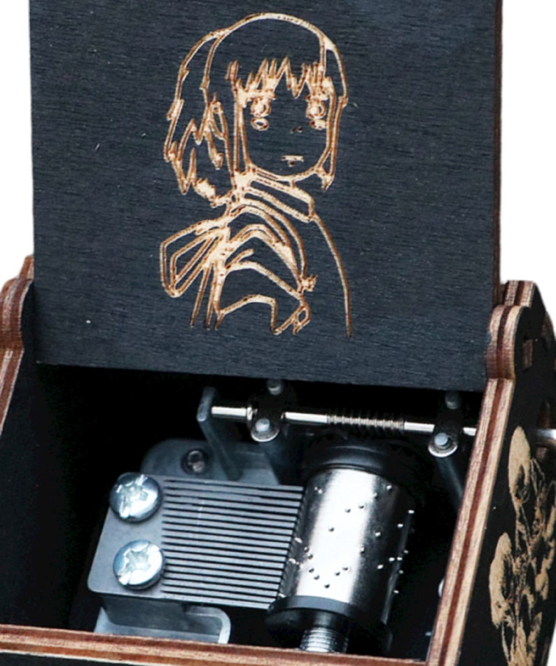 Spirited Away Music Box Theme Music Chest Wooden Engraved - Etsy