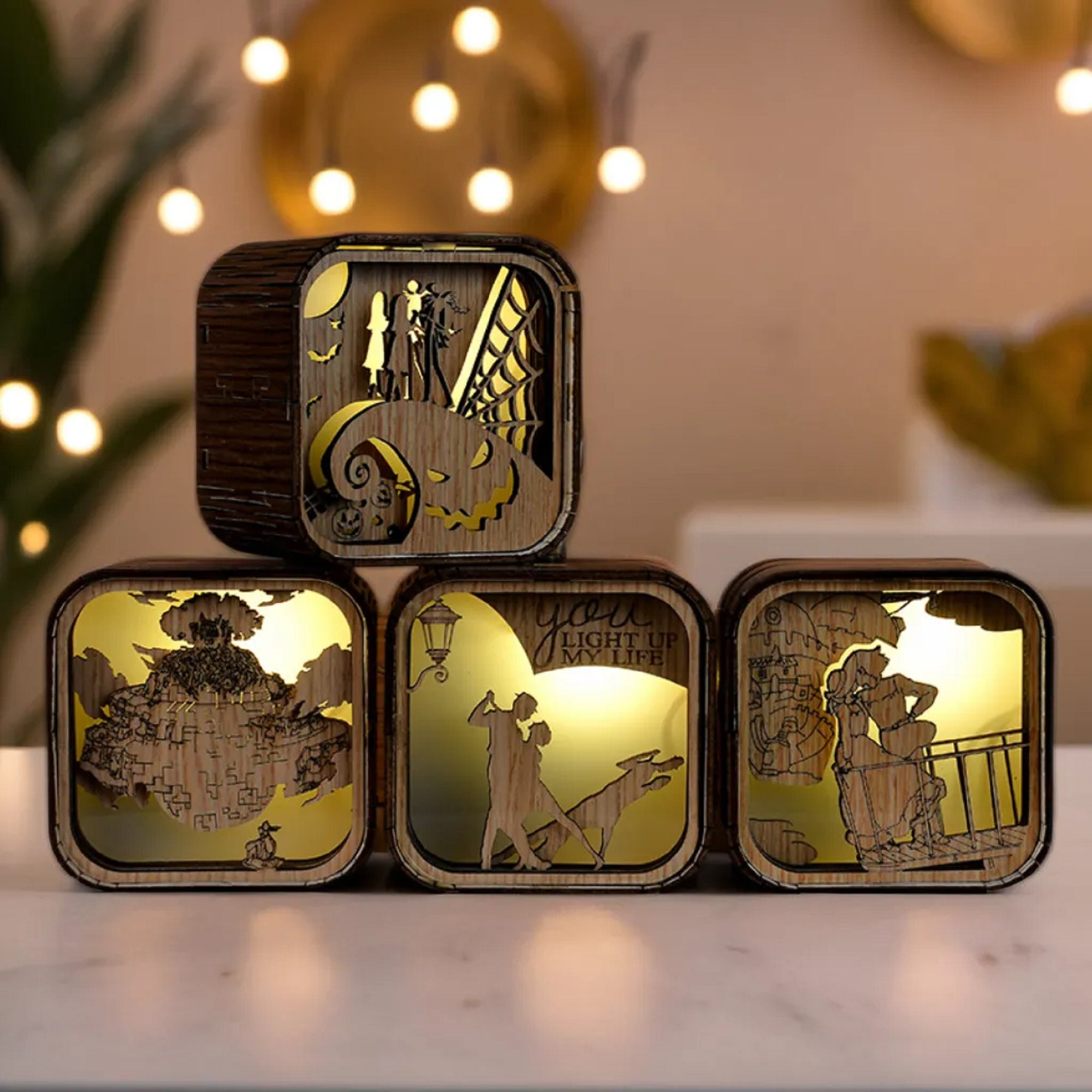 Pirates of the Caribbean Music Box 3D Light LED Davy Jones Locket Song ...