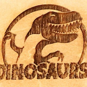 Jurassic Music Box Theme Music Chest Wooden Engraved Handmade Vintage ...