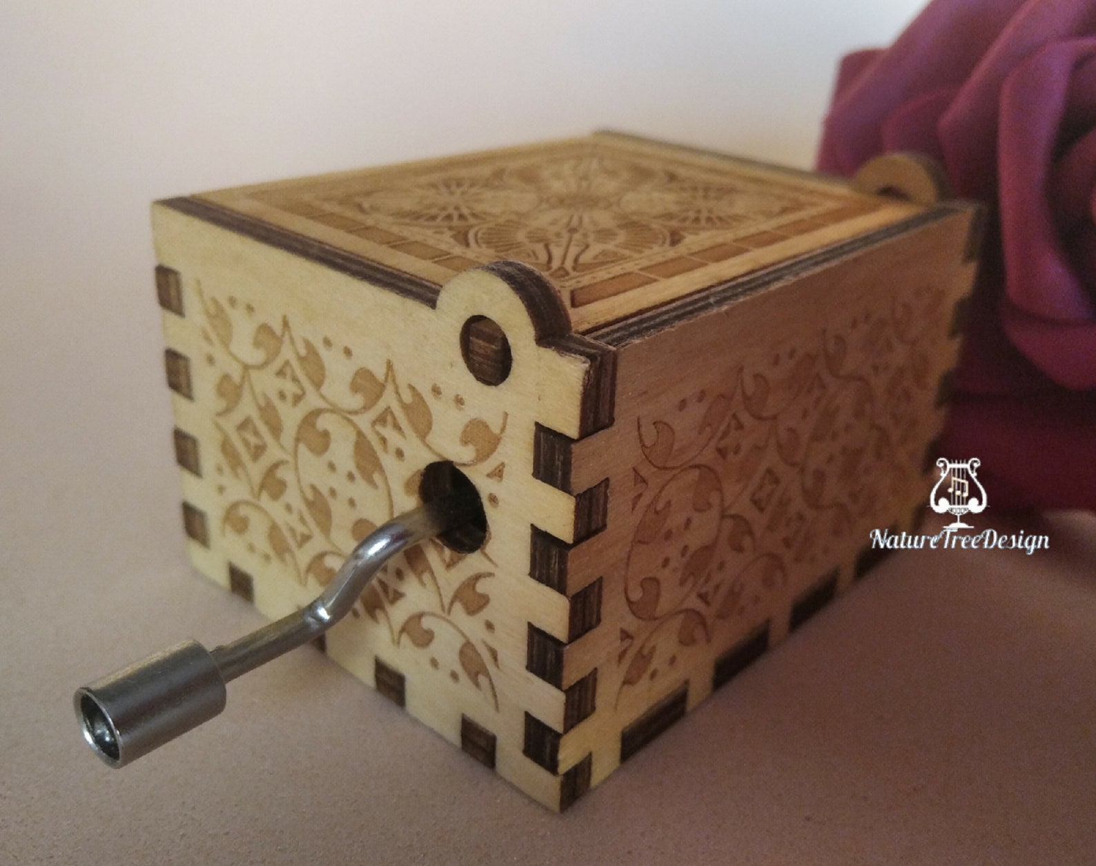 To Granddaughter Music Box Gift You Are My Sunshine Music Chest Theme ...