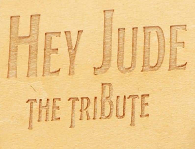 The Beatles HEY JUDE Music Box Theme Music Chest Wooden Engraved ...