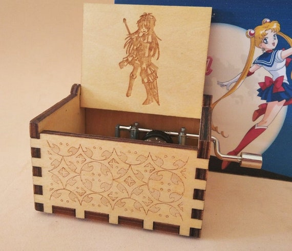 Sailor Moon Music Box Theme Music Chest Wooden Engraved | Etsy