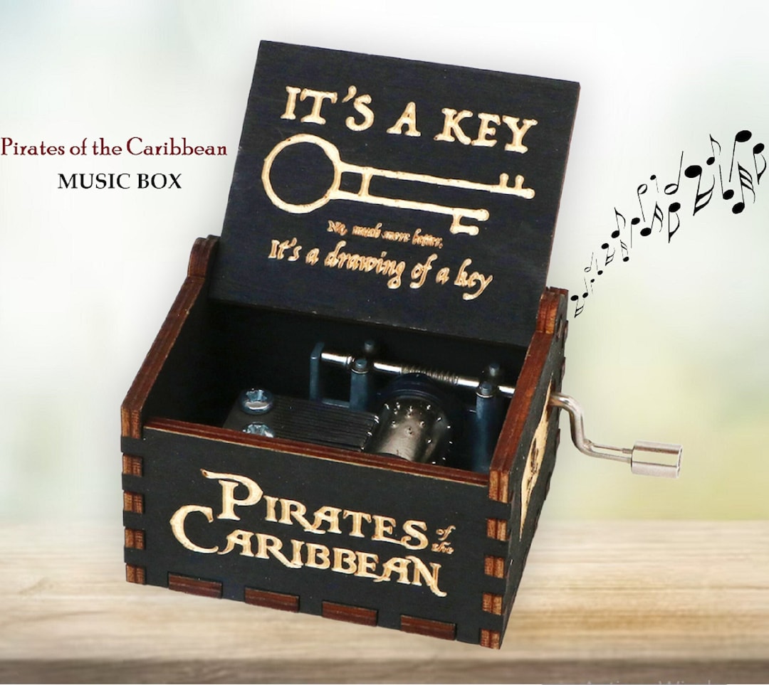 Pirates of the Caribbean Music Box Davy Jones Locket Theme Music Chest ...