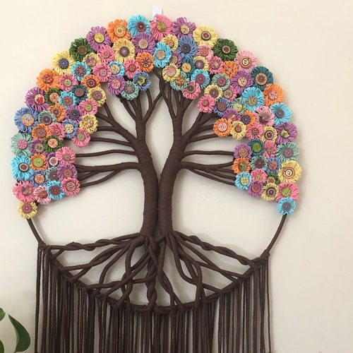Large Tree of Life Macrame Wall Hanging Macrame Wall Art for - Etsy