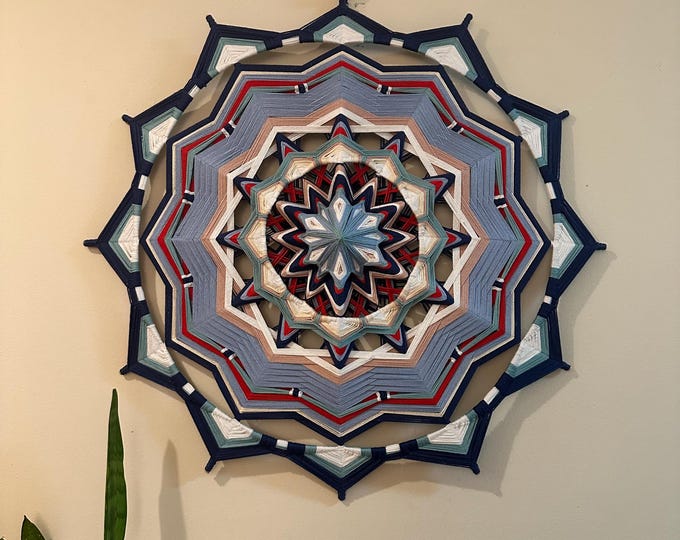 Large Ojos, 25 Inch Yarn Mandala, Ojo De Dios, Eye of God, Woven ...