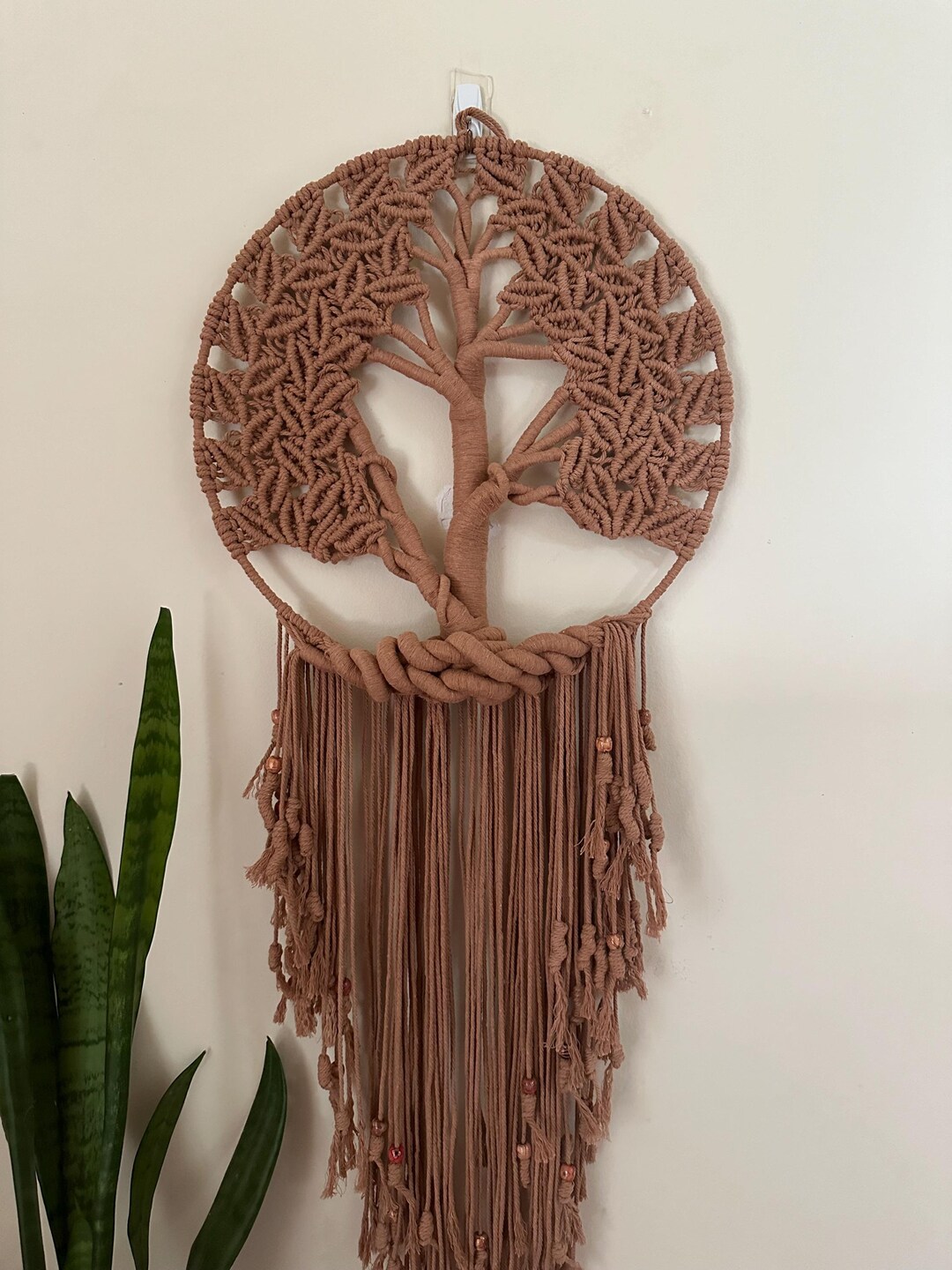 Tree of Life Macrame Wall Hanging With Flowers, Boho Wall Art, Wall ...