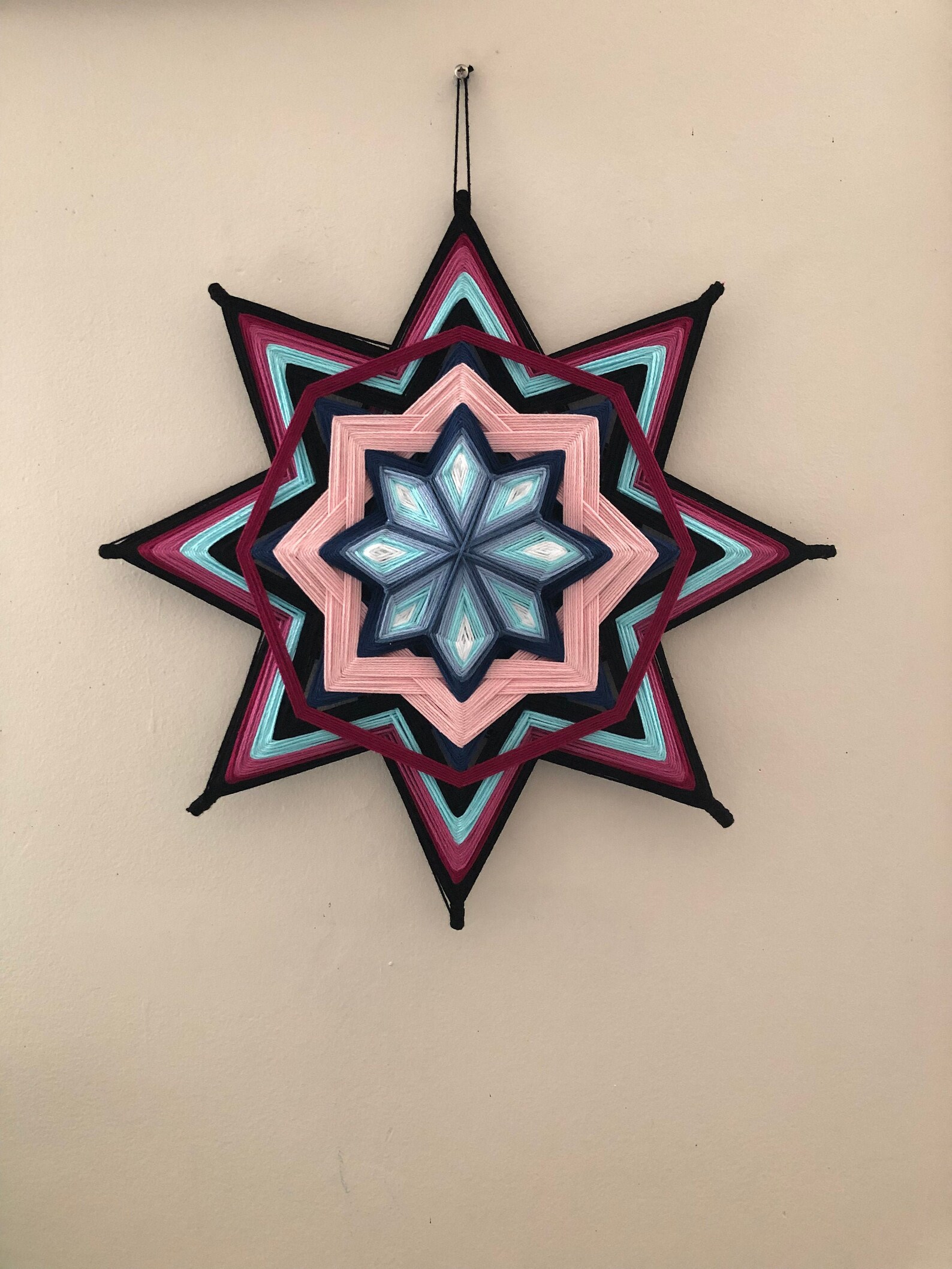 Ojos 16.5 Inch Woven Mandala Ojo de Dios Eye of God Yarn | Etsy