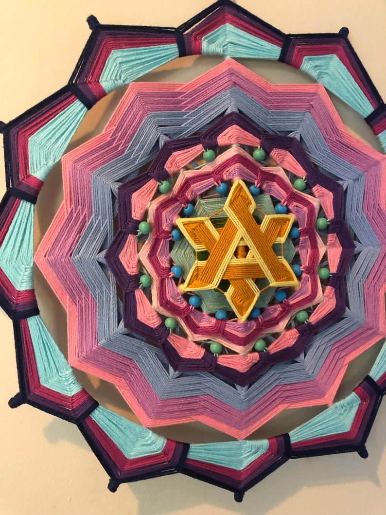 Ojos 16.5 Inch Woven Mandala Ojo De Dios Eye of God Yarn - Etsy