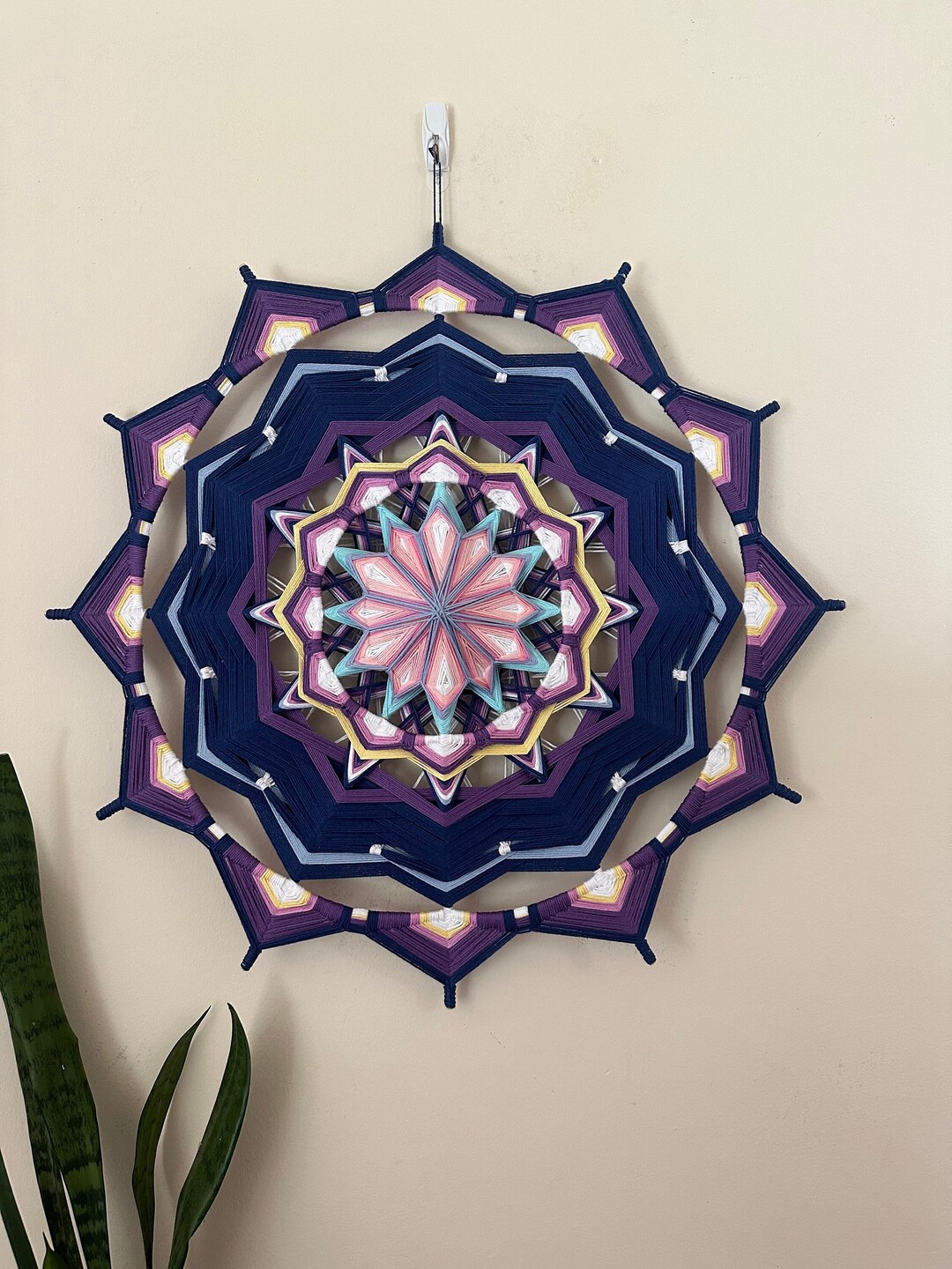 Large Ojos, 25 Inch Yarn Mandala, Ojo De Dios, Eye of God, Woven ...