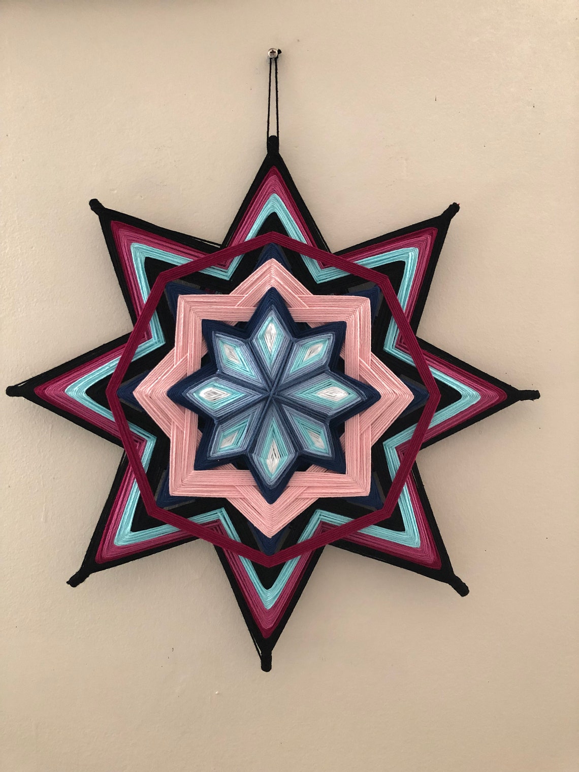 Ojos 16.5 Inch Woven Mandala Ojo de Dios Eye of God Yarn | Etsy