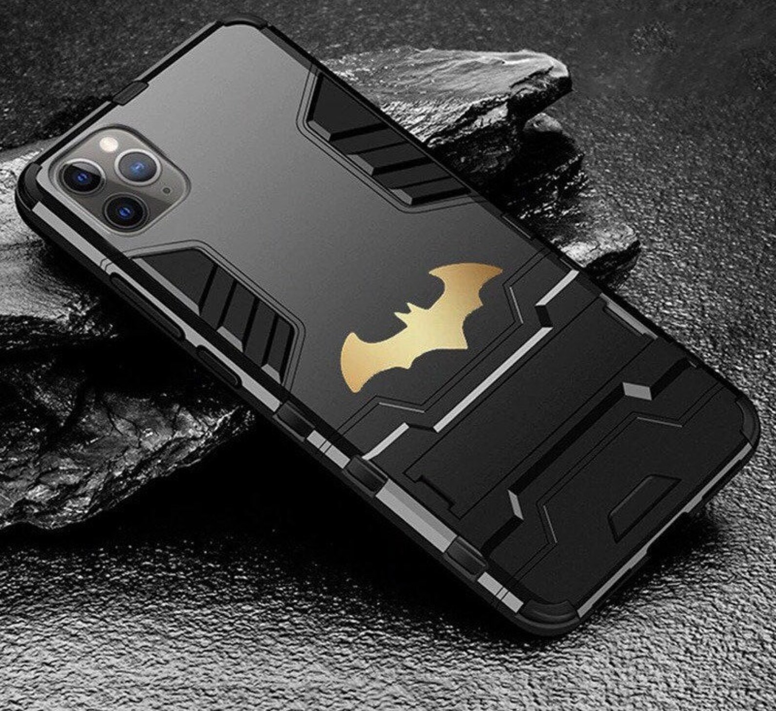 Batman Armor TPU PC Phone Case Shockproof Cover With Stand For | Etsy